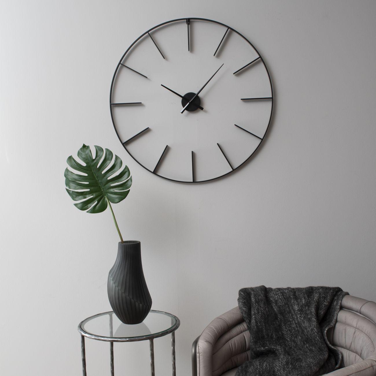 Oversized Backlit Wall Clock with 2m cable