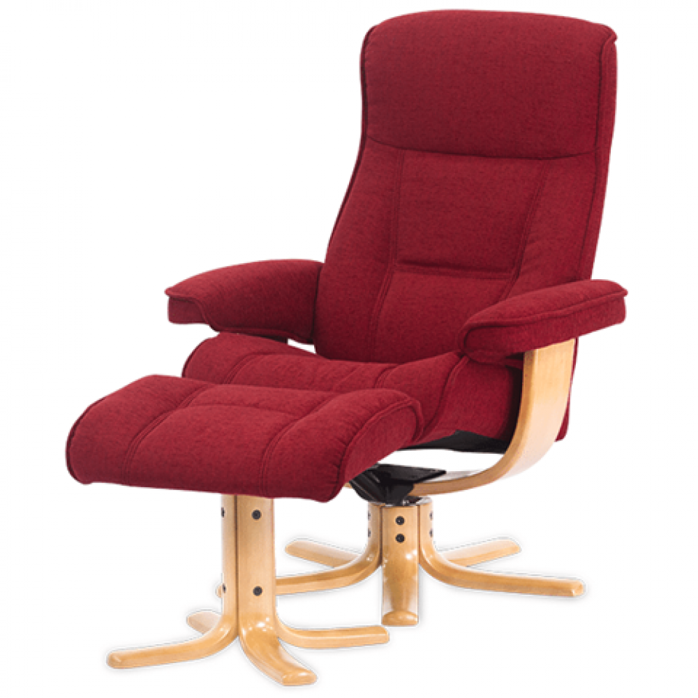 Nolan Scandinavian Recliner Fabric Star Base